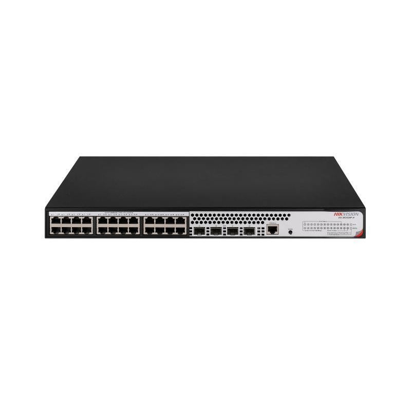 Hikvision DS-3E2528P-H Коммутатор 24-портовый управляемый PoE от ...
