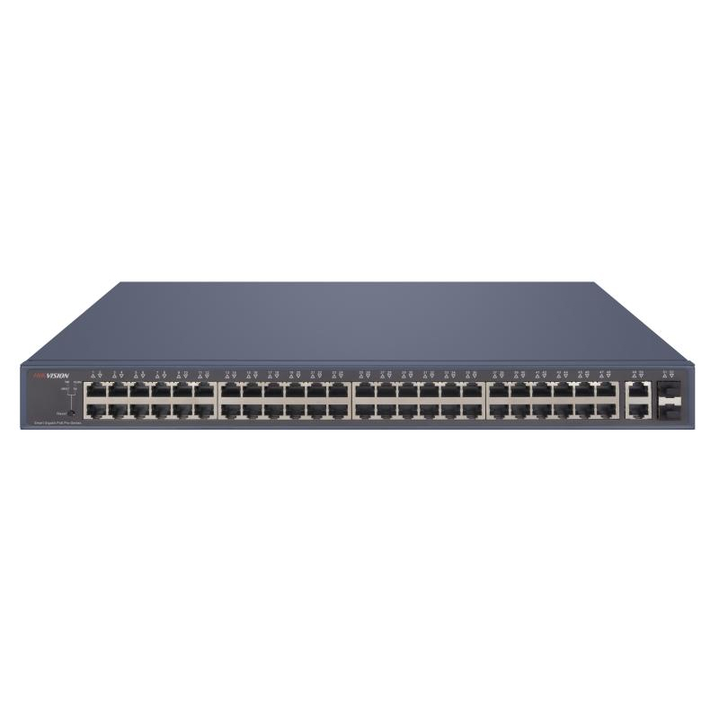 Hikvision DS-3E1552P-SI Коммутатор 48-портовый PoE, управление через ...